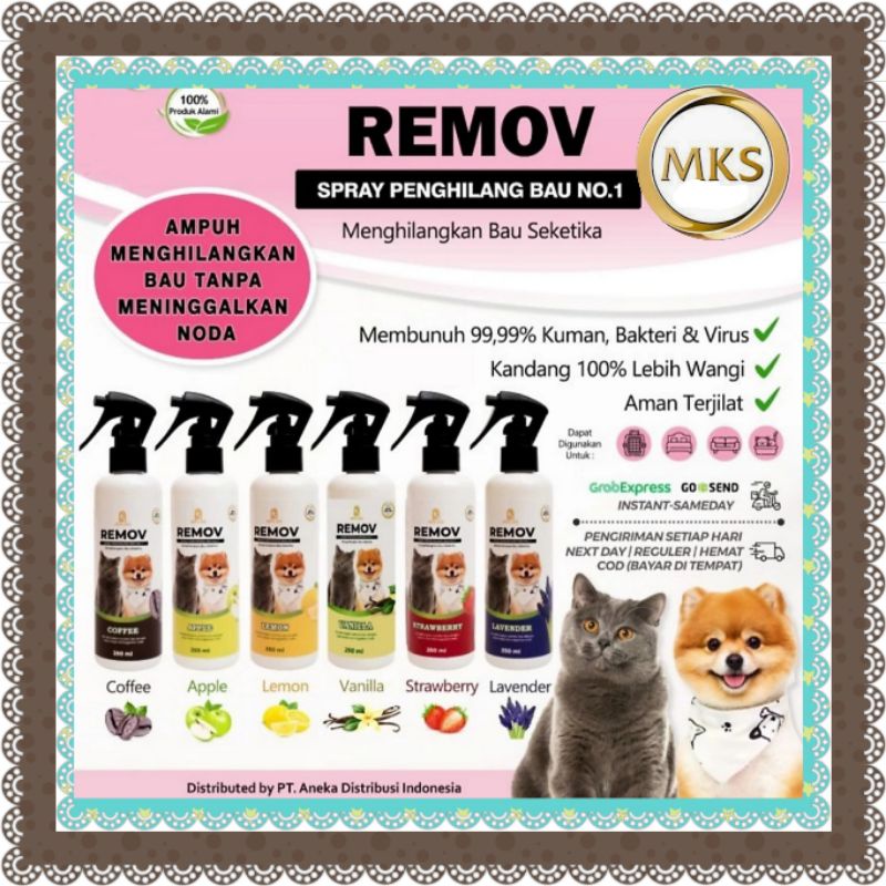Remov@ Dog And Cat Cage Deodorizing Spray 250g | Shopee Philippines