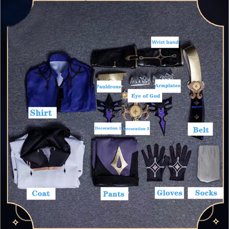 Game Genshin Impact Albedo Cosplay Costume Halloween Outfits Albedo ...