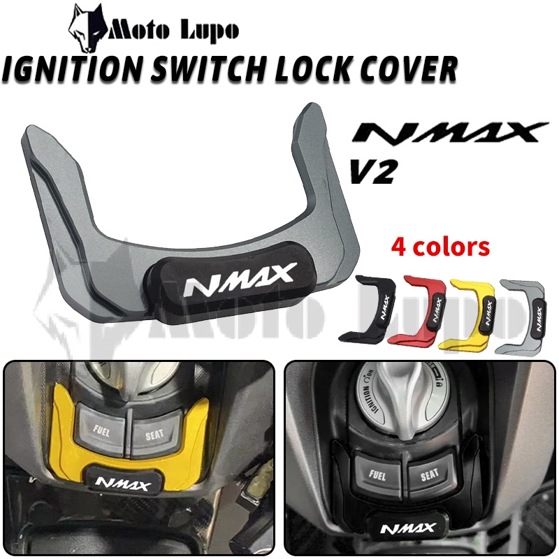 NMAX V2 Motorcycle CNC Door Switch Electric Ignition Lock Cover For ...