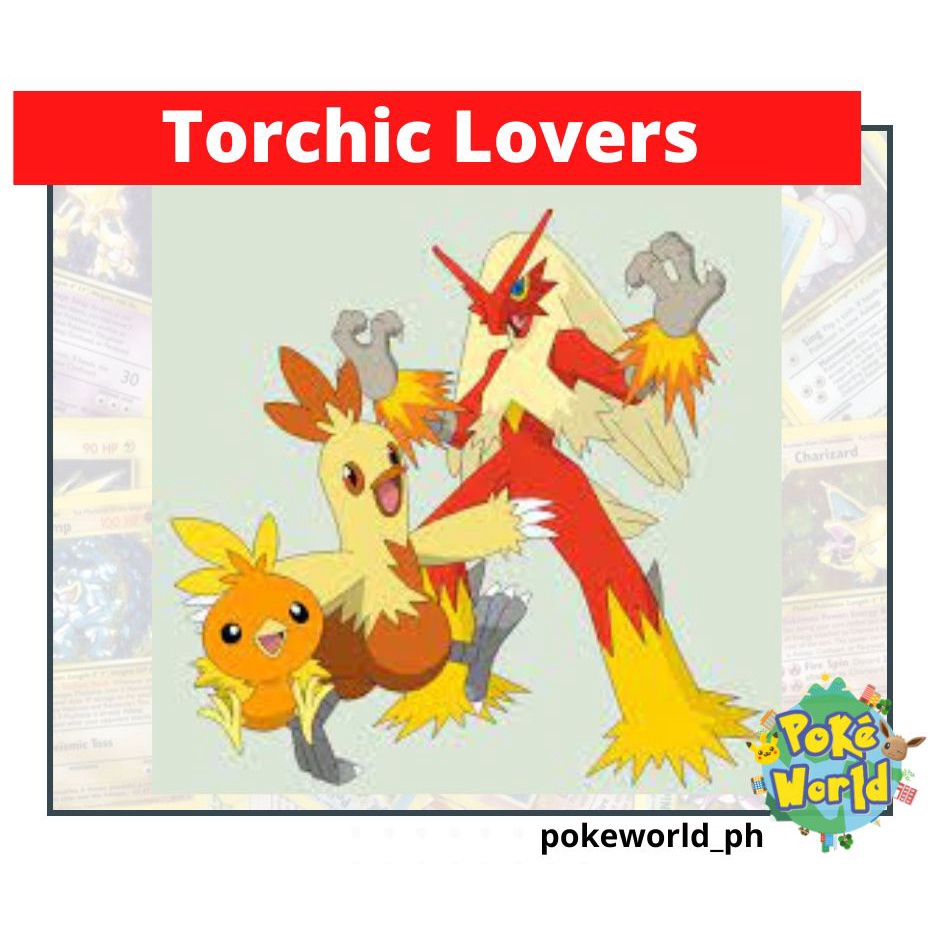 Torchic Combusken Blaziken - Pokemon Starters (Fire Type) - Singles ...