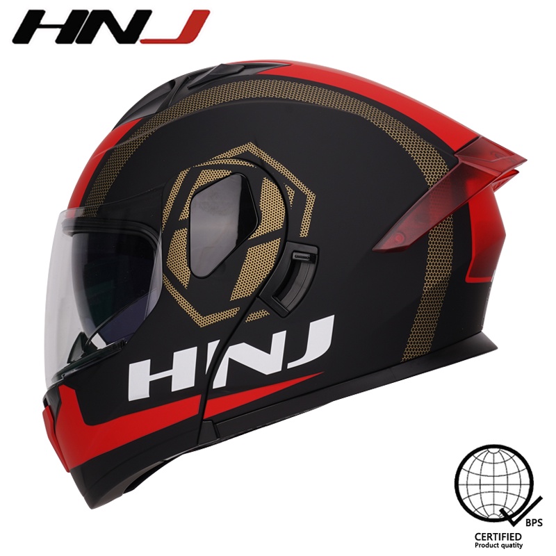 937 #2 HNJ Motorcycle Helmets Open Face Modular Motor Helmet Dual Visor ...
