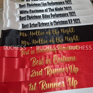 Customized Sash Pageant Sash Awards Sash United Nations Sash | Shopee ...