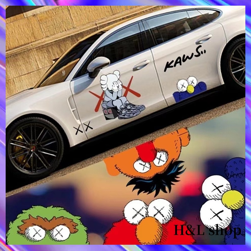 Hl Car Sticker Kaws Sticker Car Decoration Sticker Scratch Cover ...