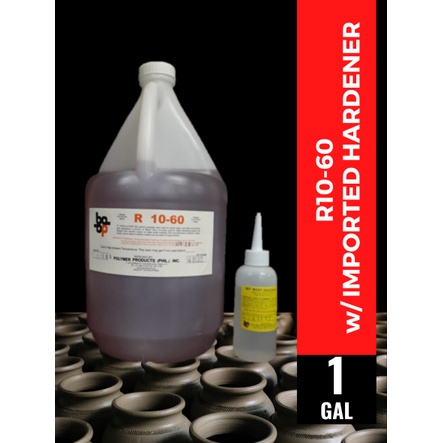 Polymer R10-60 Polyester Resin 1 Gallon (Pre-mixed, Fast Gel ...