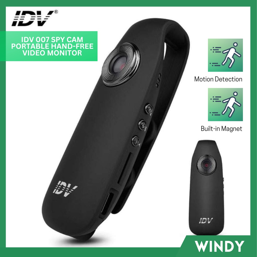 IDV 007 SPY CAM portable hand-free video monitor | Shopee Philippines