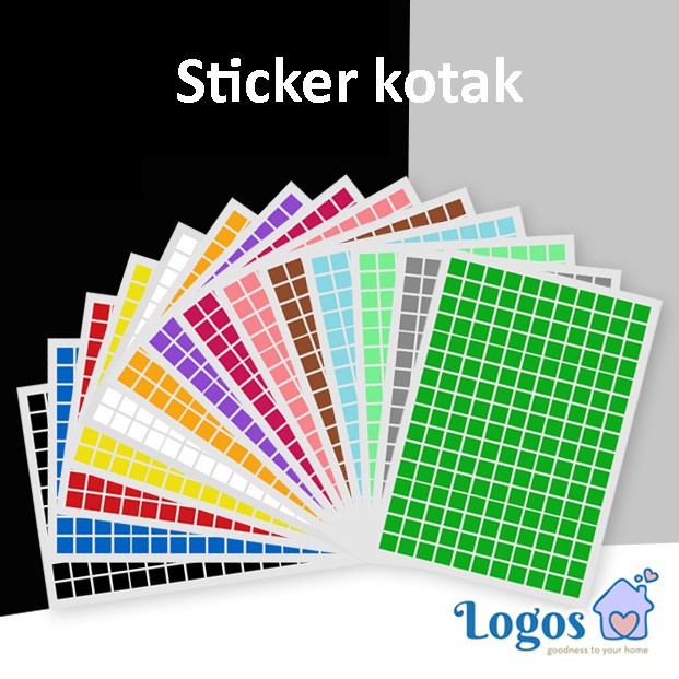 Sticker Box sticker sticker label square Colorful marking label reward ...