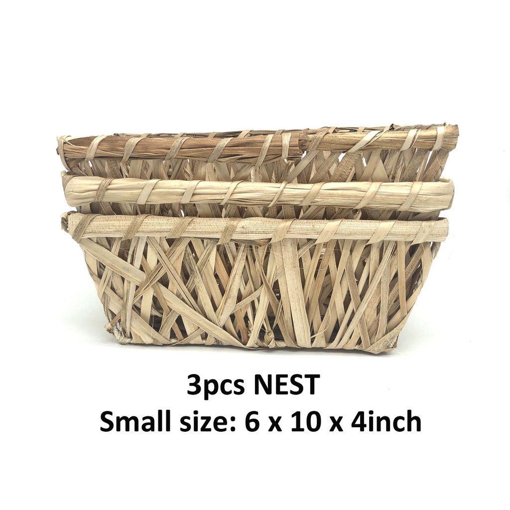 Tapered Rectangular Abaca Basket (3pcs) | Shopee Philippines