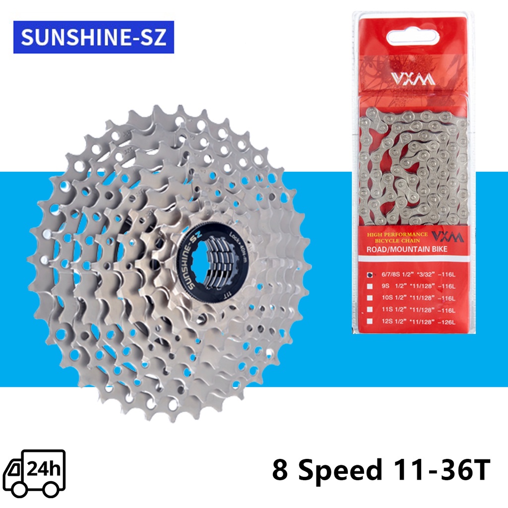 SUNSHINE Cassette Flywheel 8/9/10 Speed MTB Road Bike Bicycle 36/40/42 ...