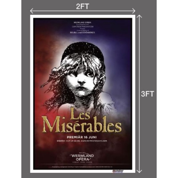 LES MISERABLES TARPAULIN POSTER 2X3FT | Shopee Philippines