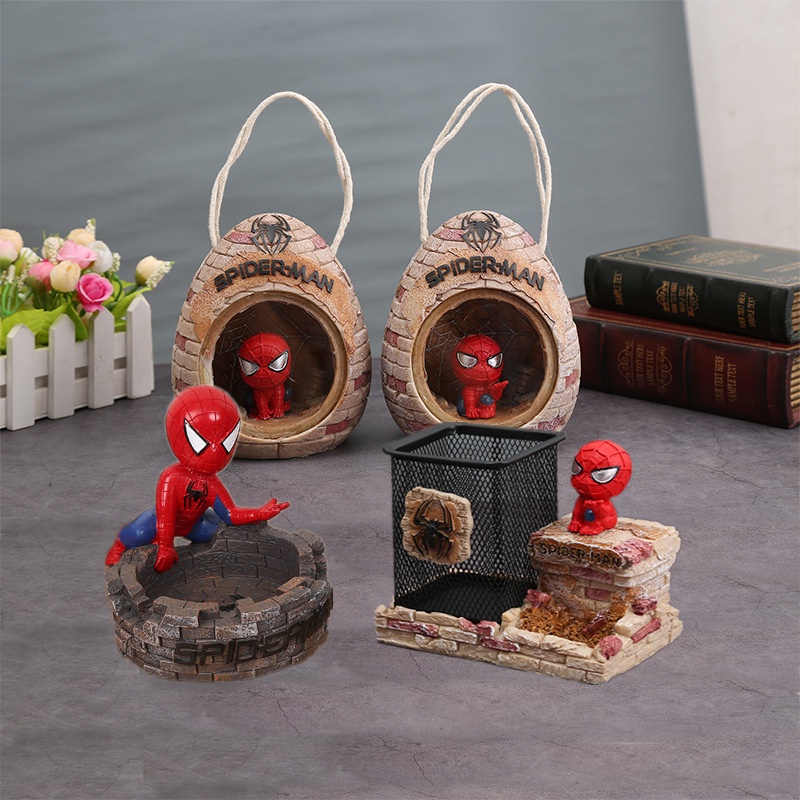 Marvel Avengers Spider Man Ashtray Ornament Spiderman Home Fashion ...