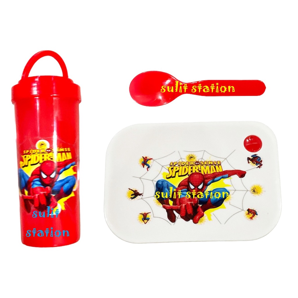 SUPER HERO SPIDERMAN SPIDER MAN FOOD LUNCH STORAGE SNACK BOX CONTAINER ...