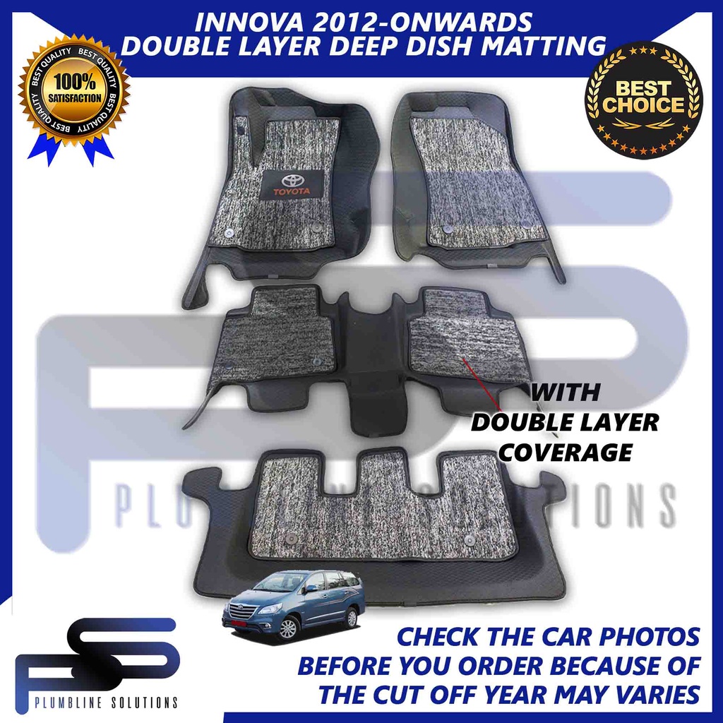 Double Layer 7D Deep Dish OEM for Toyota Innova 2012 - 2023 Matting 3 ...