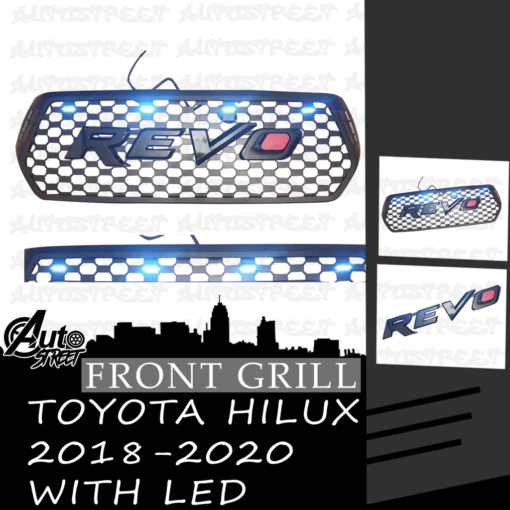 Toyota Hilux Rocco / Revo / Conquest 2018-2020 Front Grill with REVO ...
