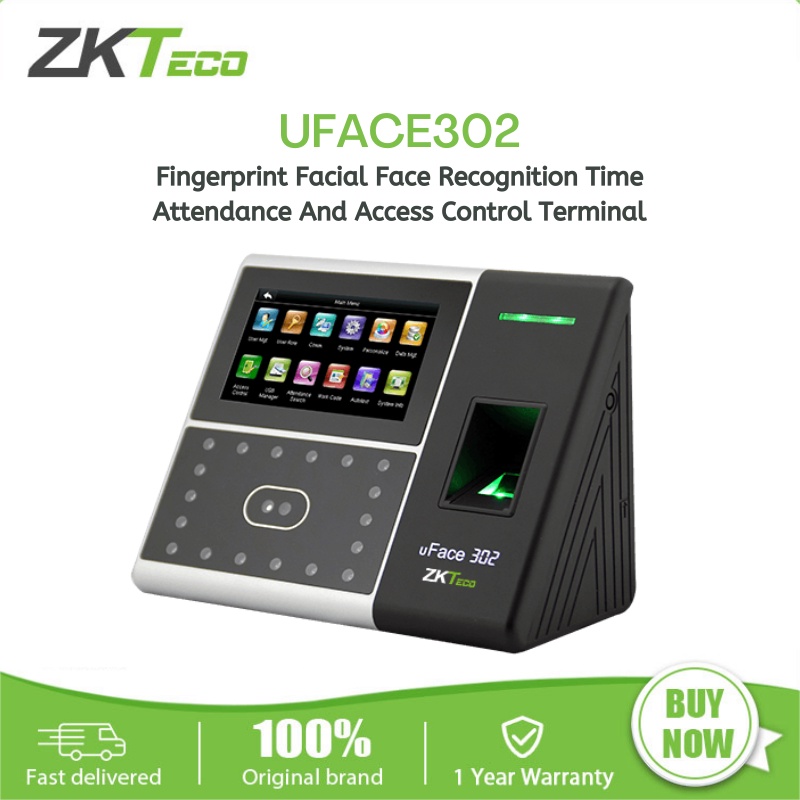 ZKTeco uFace SERIES/ID Fingerprint Facial Face Recognition Time ...