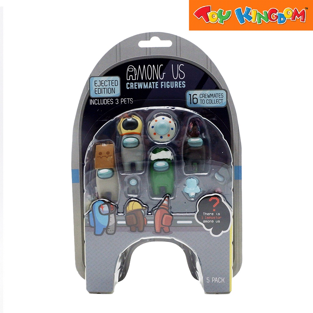 Among Us Crewmate Light Brown, Gray, Dark Green and Black 5 Pack ...