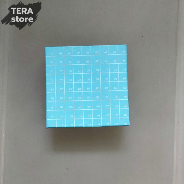 Cryo tube box cryotube vial cardboard box 9*9 81 well waterproof ...