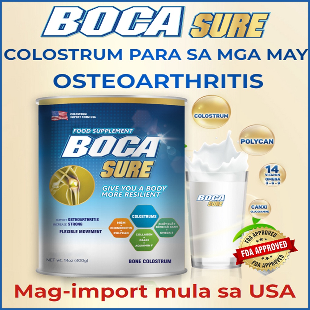 Bocasure Colostrum Milk 400G for Strong Bones Joint Pain Flexible ...