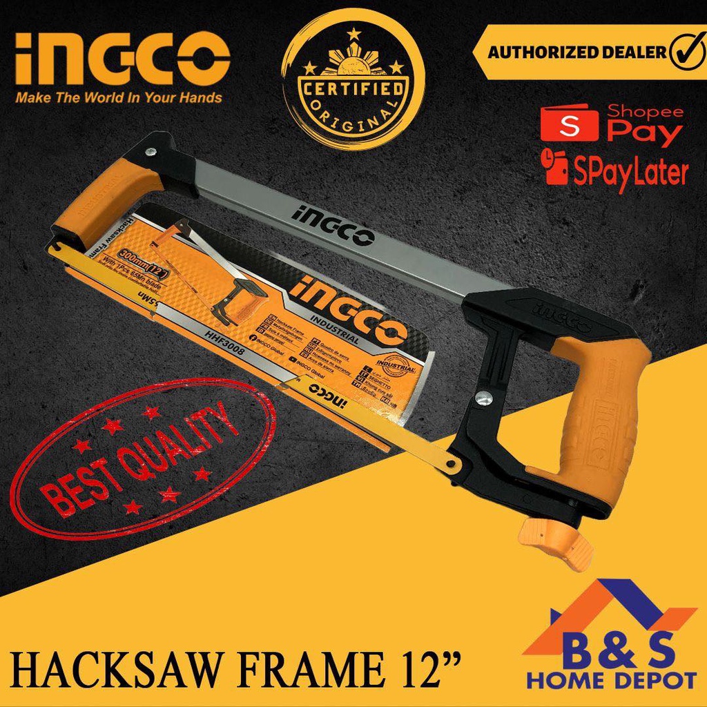 INGCO Hacksaw Frame 300mm 12”HHF3008 INGCO Hacksaw Frame 300mm 12 ...