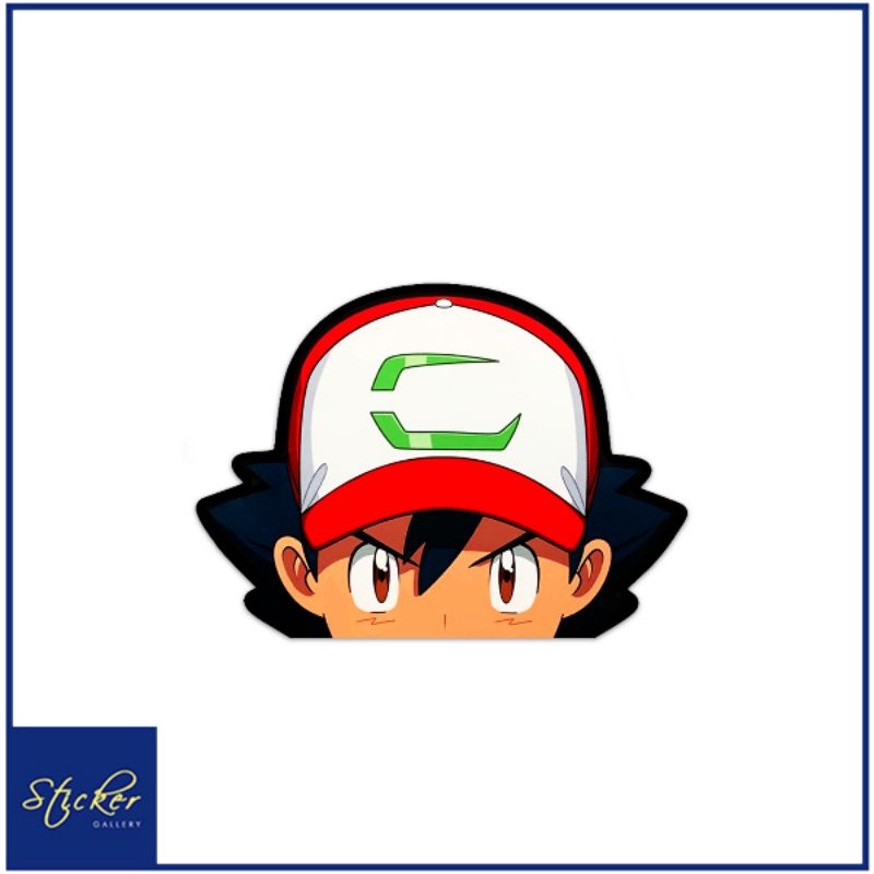 ASH KETCHUM PEEKER WATERPROOF STICKER | Shopee Philippines