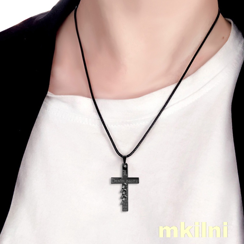 Fashion Anime Death Note Cross Necklace Pendants Ryuuku Necklaces ...