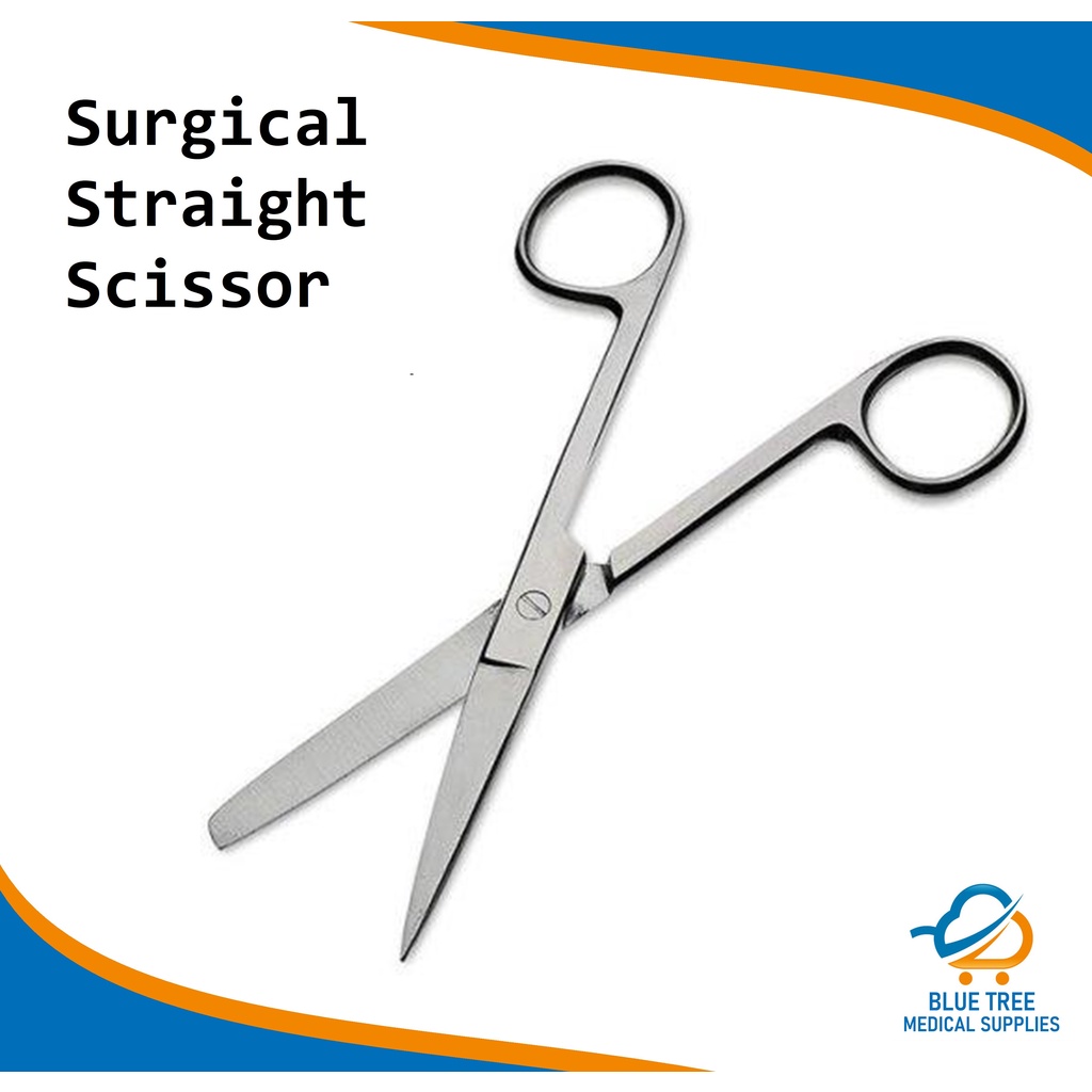 Medical Straight Scissor Surgical Straight Stainless 5 1/2 Surgrical ...