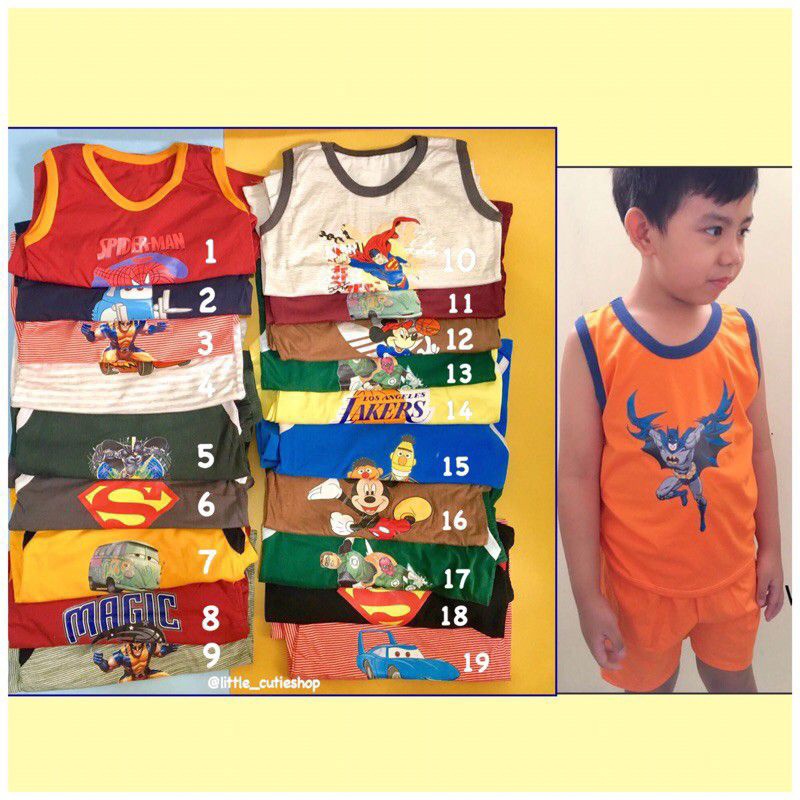 KOREAN LANCE PLAIN TERNO SANDO AND SHORTS FOR KIDS, 1TO2 Y.O SOFT ...