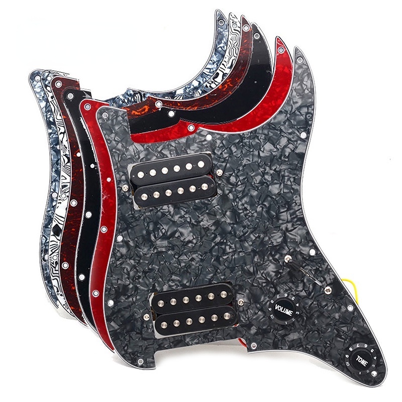 HS-Multi Colour HH Guitar Pickguard Electric Guitar Pickguard and Black ...