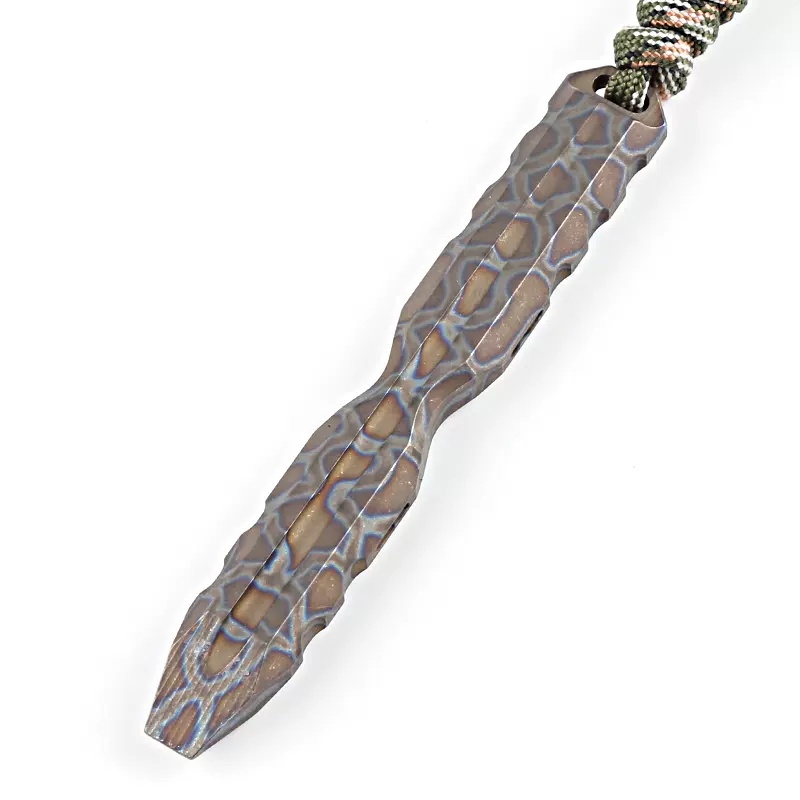 CNEDC TC4 Titanium Alloy Crowbar Outdoor Survival Defense EDC Multi ...