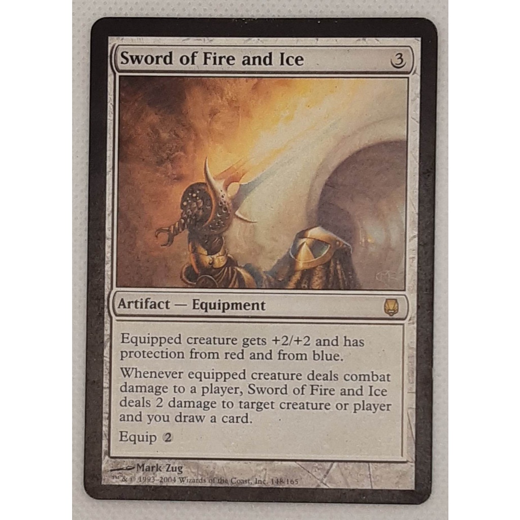MTG Card Sword of Fire and Ice Artifact — Equipment Rare Darksteel ...