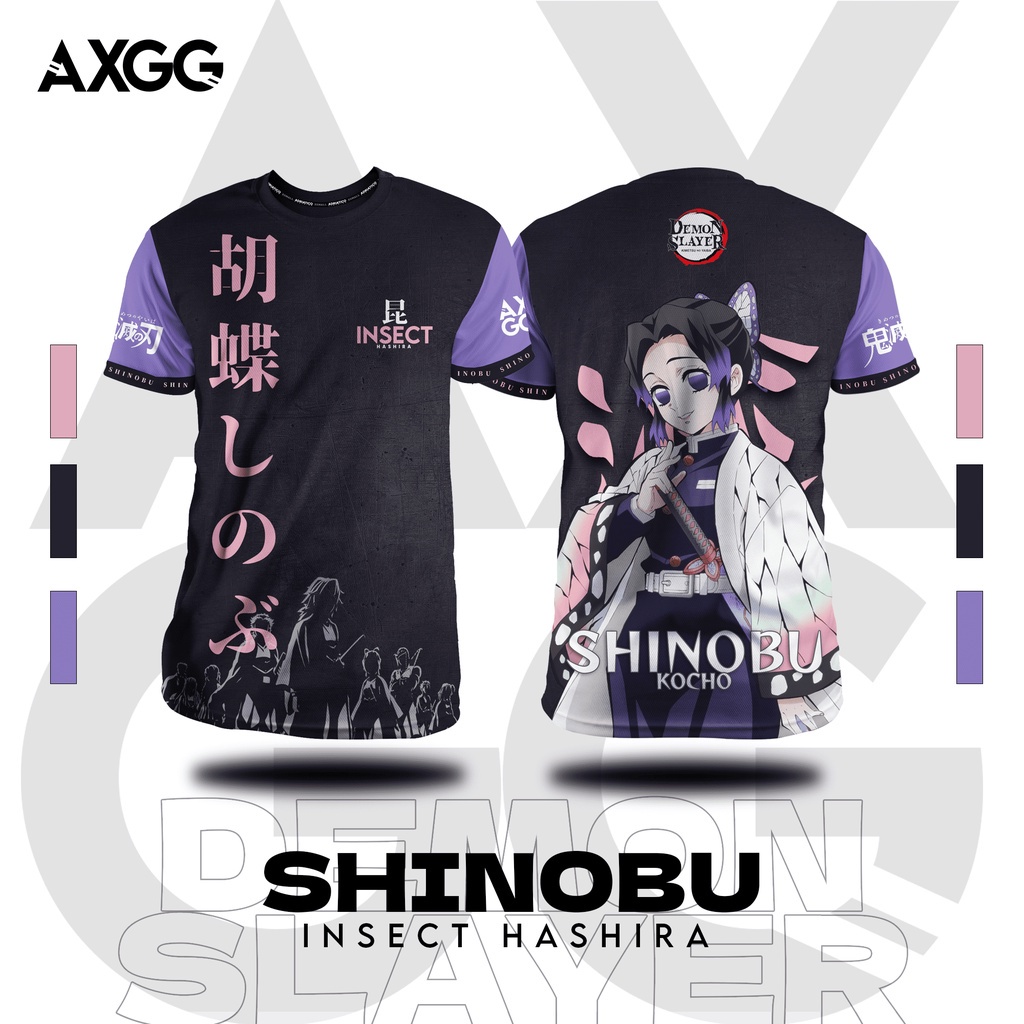 AXGG "Demon Slayer- Hashira Shinobu" Anime T-Shirt | Shopee Philippines