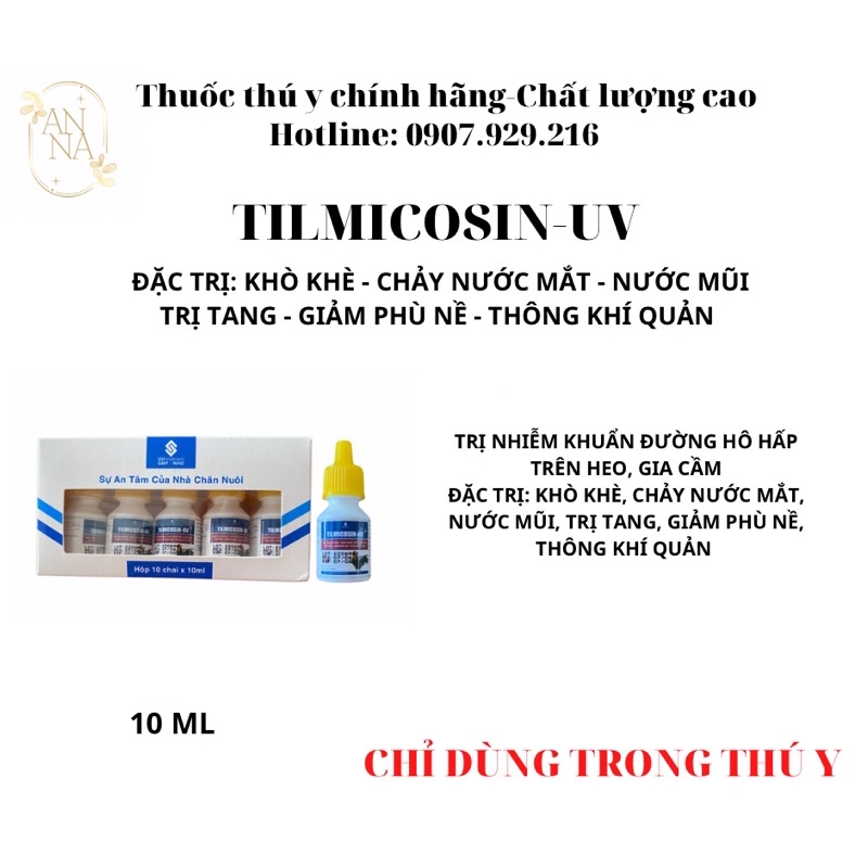 Tilmicosin Wheezing, Tears, Ice Chicken Nose 10ML | Shopee Philippines