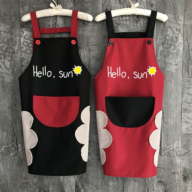 Waterproof Apron Kitchen Cartoon Personalized Portable Sleeveless ...