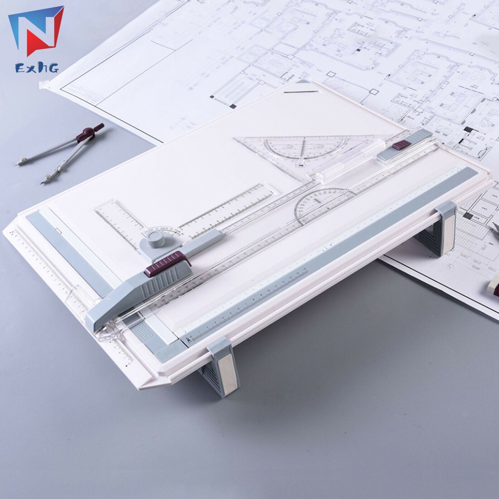 Drawing Board A3 Drafting Tables with Parallel Motion Angle Measuring ...