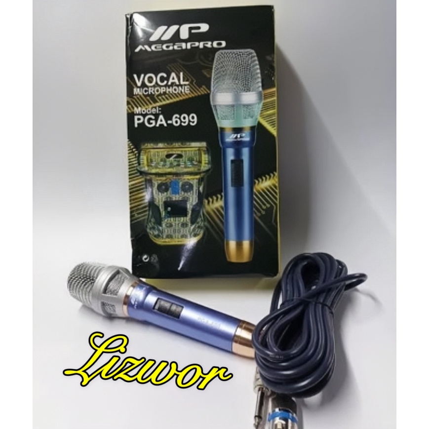 MEGAPRO PGA-699 Model Heavy Duty Microphone With 10M MIC Wire for Karaoke | Shopee Philippines