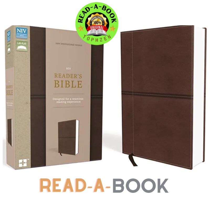 NIV Reader's Bible, Leathersoft, Brown: Designed for a Seamless Reading ...