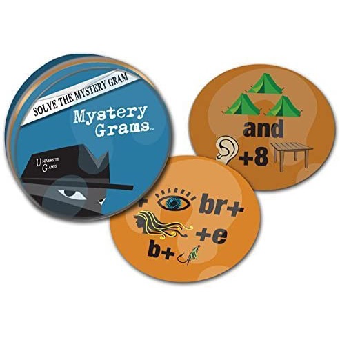 UNIVERSITY GAMES Solve the Mystery Grams Mystery Teasers Guessing Game ...