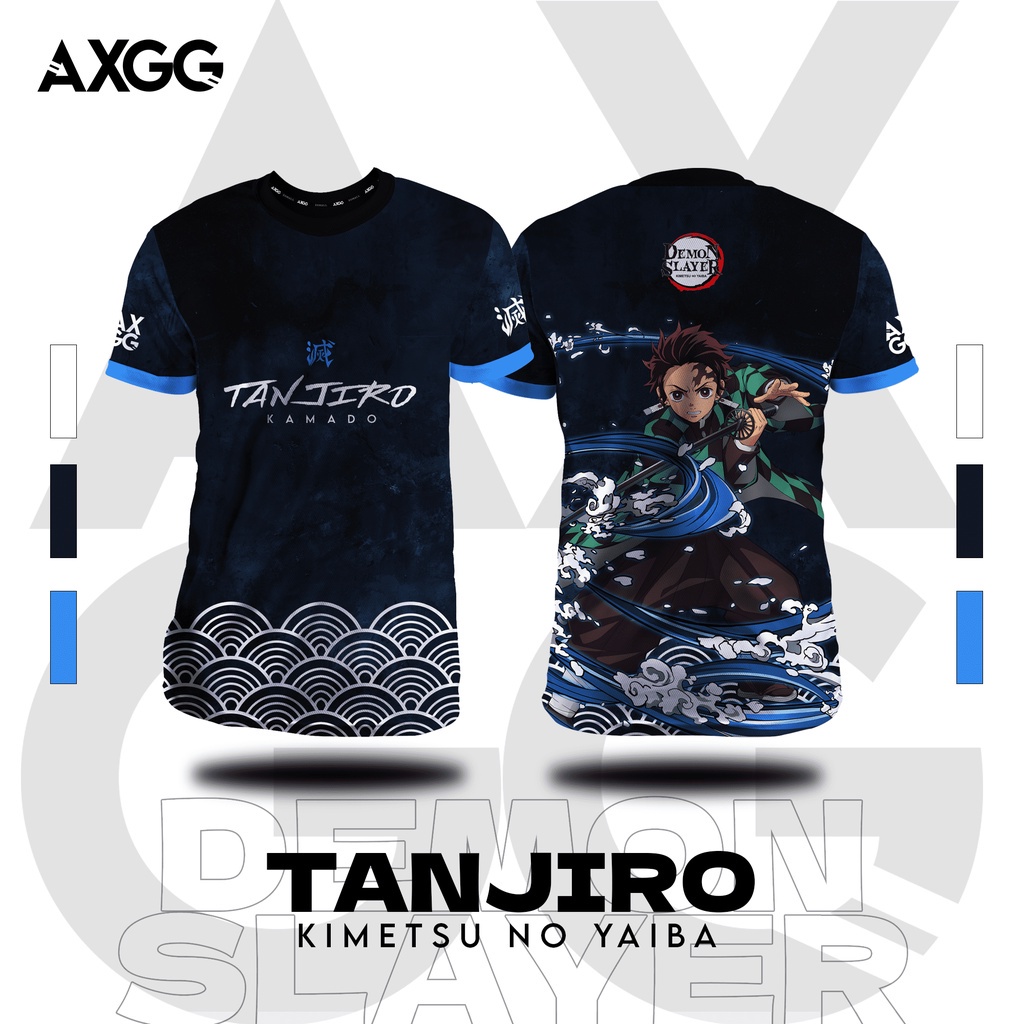 AXGG ' Kimetsu no Yaiba - Tanjiro Water ' Anime Shirt | Shopee Philippines