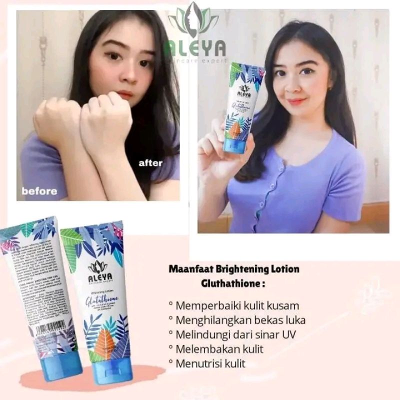PUTIH Lotion Brightening Glutathione Aleya Lotion Goat Milk Millk ...