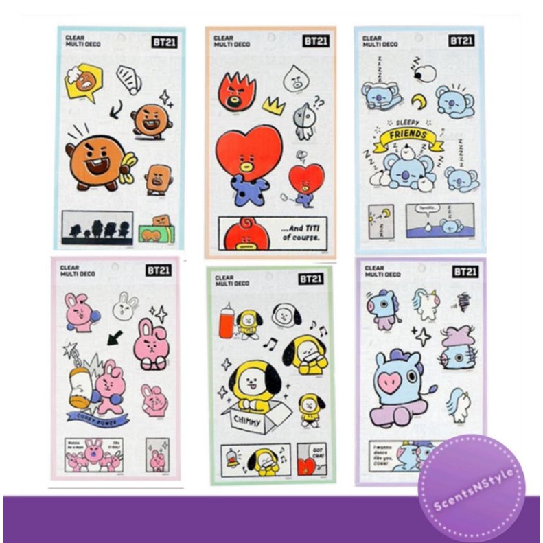 BT21 x Studio 8 Multi Deco Sticker | Shopee Philippines