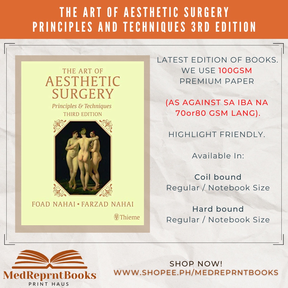 THE ART OF AESTHETIC SURGERY 3RD EDITION | Shopee Philippines