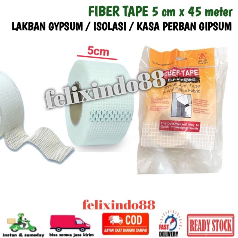 Gypsum Duct TAPE Gauze FIBER TAPE 5cm X 45m Insulation Patch/Patch ...