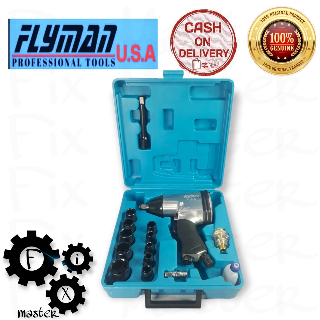 FLYMAN USA ORIGINAL Air Impact/Pneumatic Impact Wrench | Shopee Philippines