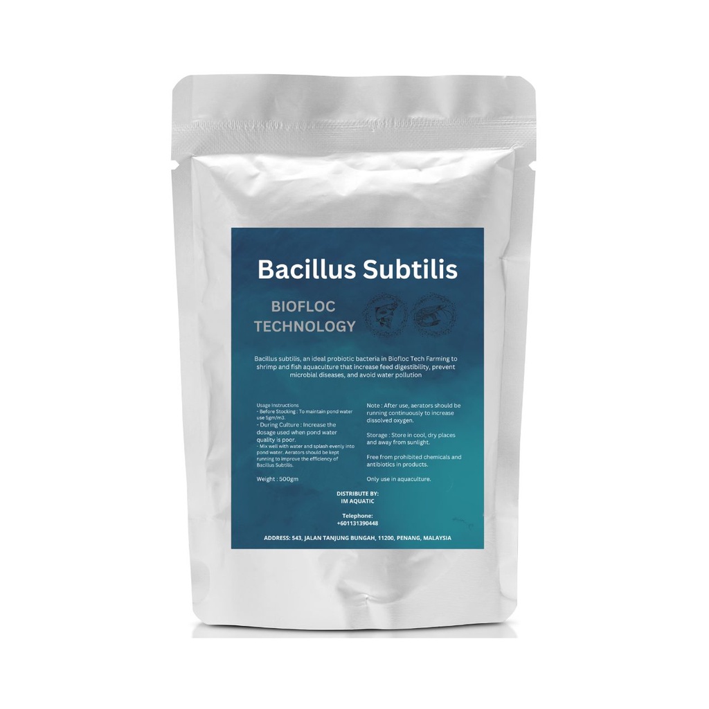 Bacillus Subtilis Probiotic for Aquaculture Biofloc 500gm | Shopee ...