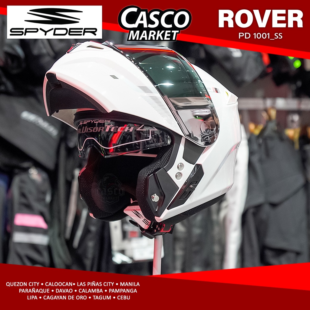 SPYDER ROVER V2 PD PLAIN MODULAR DUAL VISOR MOTORCYCLE HELMET | Shopee ...