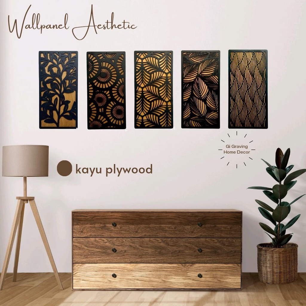 KAYU Wallpanel AESTHETIC Wood Panels Unit Price | Shopee Philippines