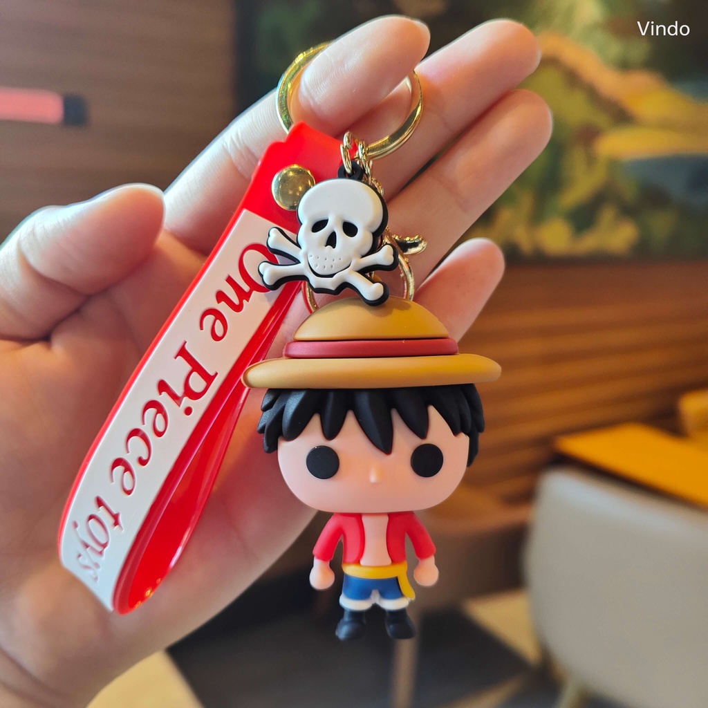 1 Pc New One Piece Anime Luffy Doll Keychain Roger Zoro Ace Doflamingo ...