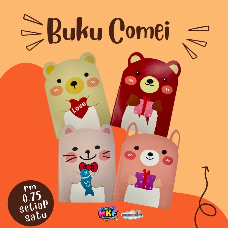 Cute Cartoon Mini Note Book School Note.STUDENT STATIONARY, Buku Nota ...