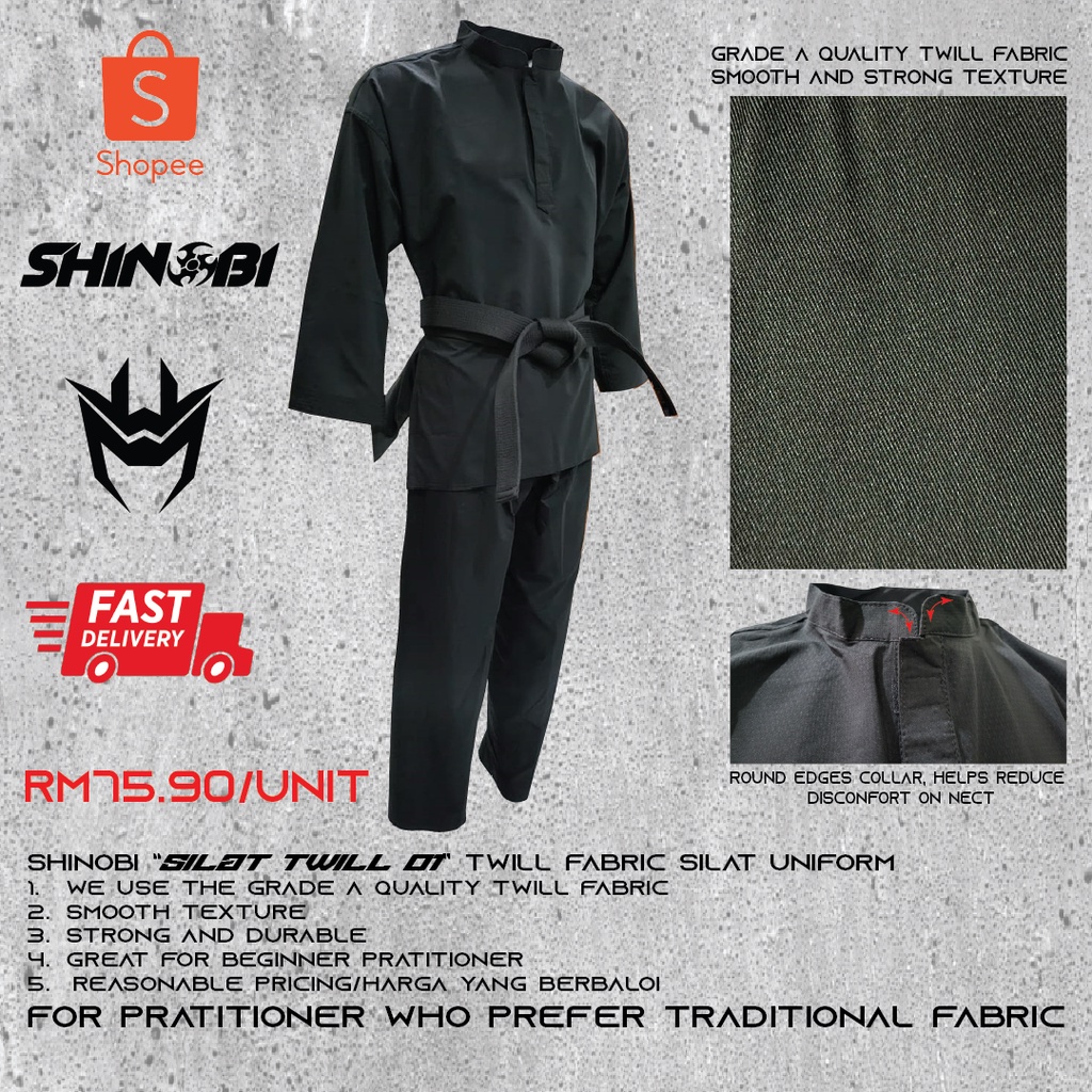 SHINOBI BASIC SILAT TWILL FABRIC UNIFORM | Shopee Philippines