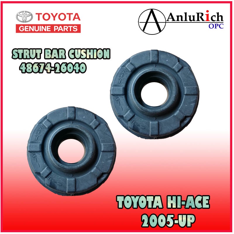 STRUT BAR BUSHING TOYOTA HI-ACE 2005-UP ORIGINAL TOYOTA (2PCS) PART NO ...