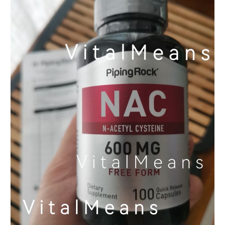 NAC N-Acetyl Cysteine, 600 mg, 100 Quick Release Capsules | Shopee ...